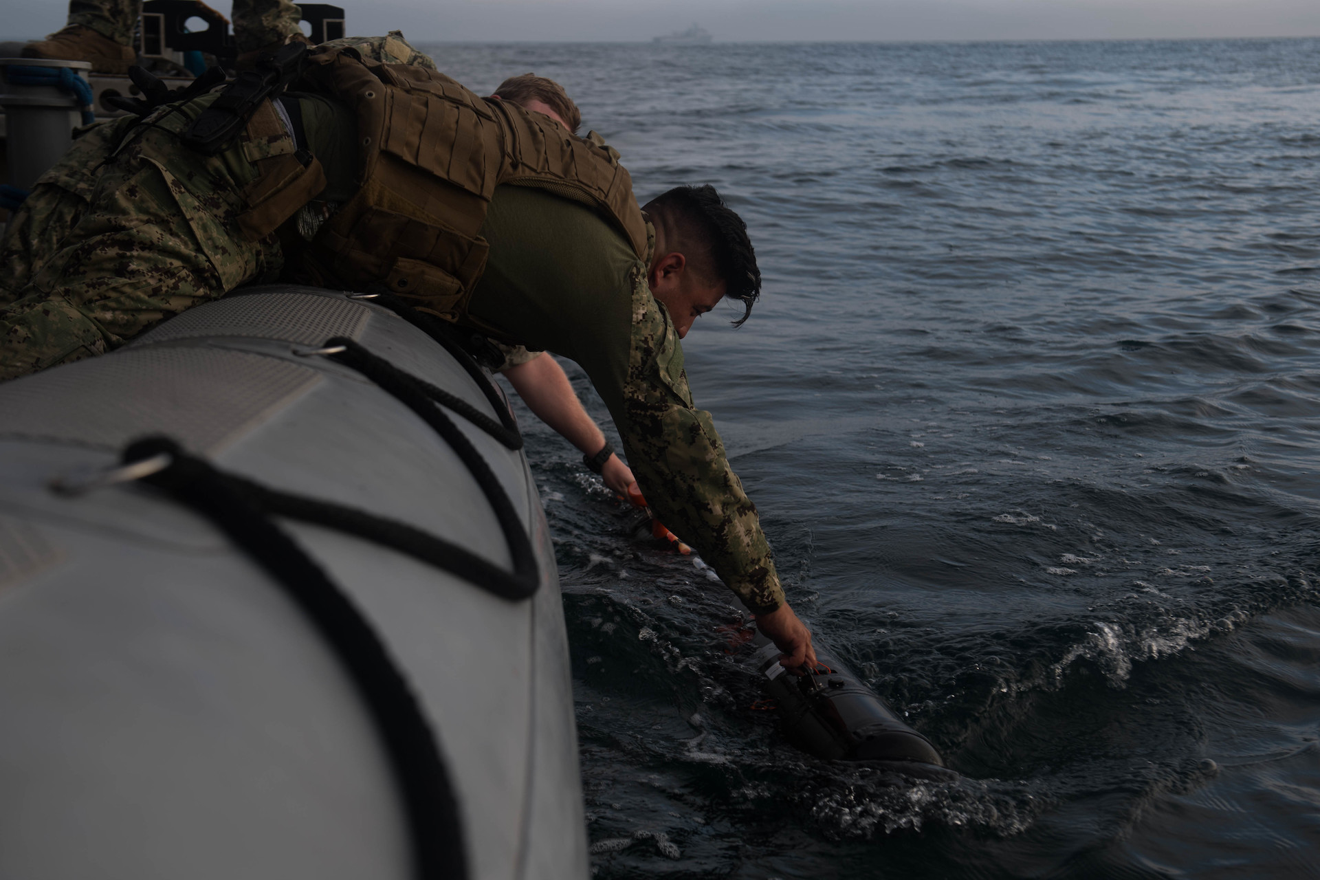 Navy beginning underwater drone operations to help recover debris from ...