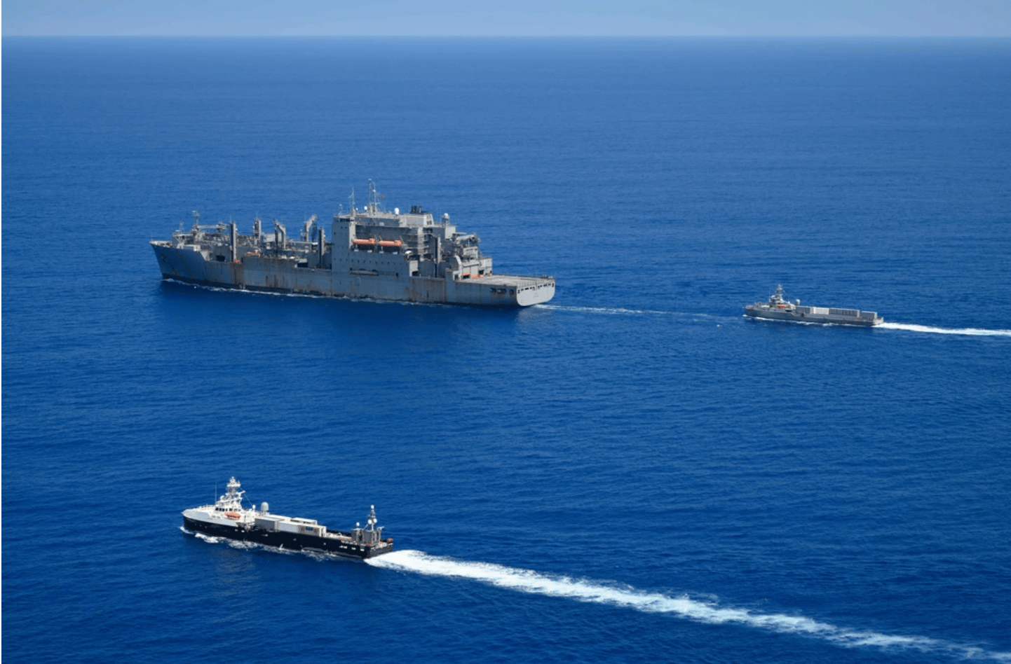 Cadre of advanced Navy robo-ships transit the Pacific, make first-ever ...